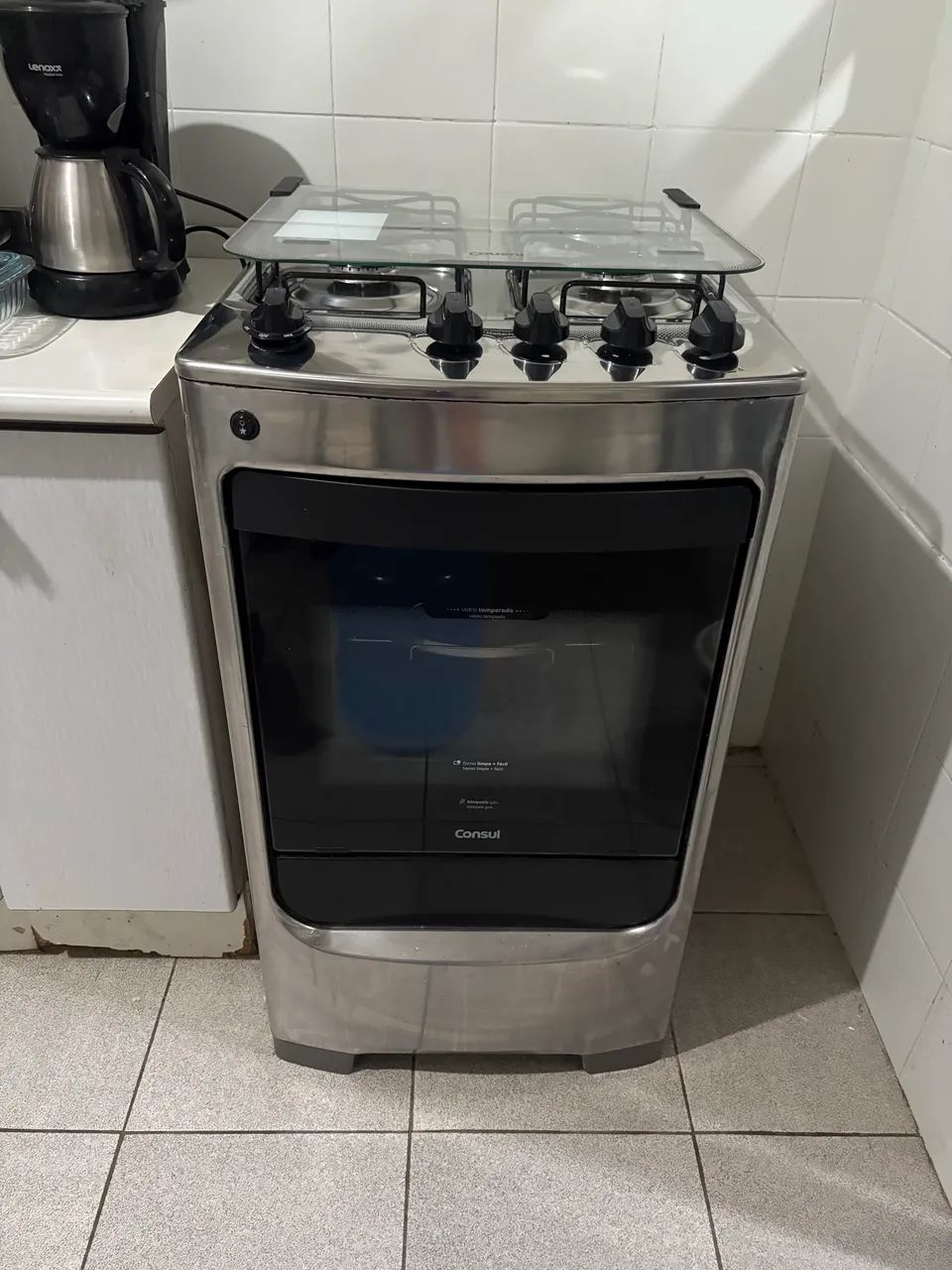 Fogão Consul 4 Bocas Inox | Acendimento Automático - Bivolt - Fogões e ...