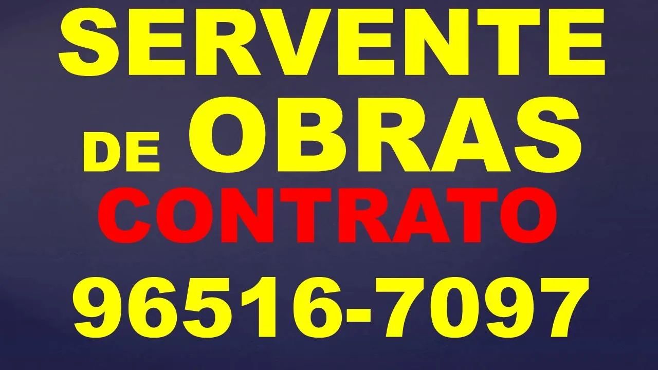 Servente de obras - Vagas de emprego - Vila da Penha, Rio de Janeiro ...