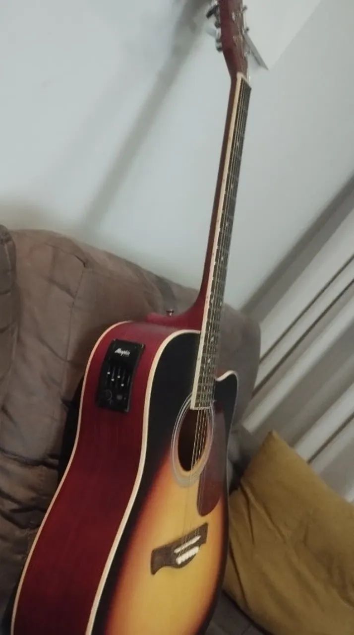 Violão Aço Memphis Tagima Elétrico Folk Md18 - Dsbs 03 - Instrumentos ...