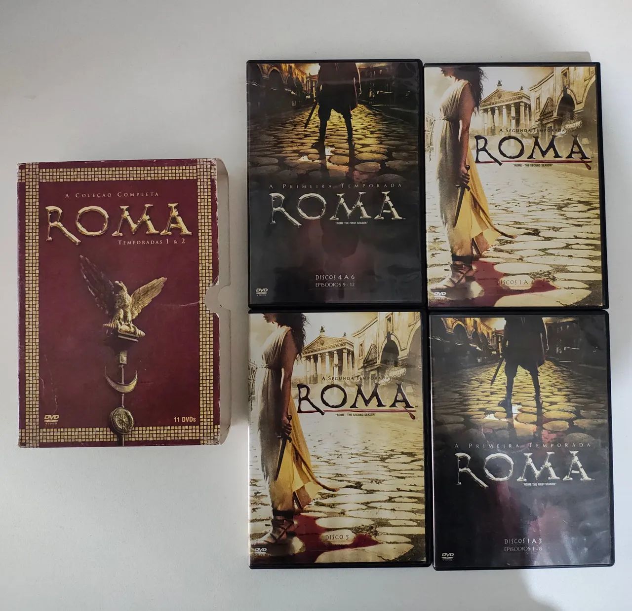 Coleção Completa Roma - 11 DVDs - CDs, DVDs etc - Olhos D'Água, Belo ...