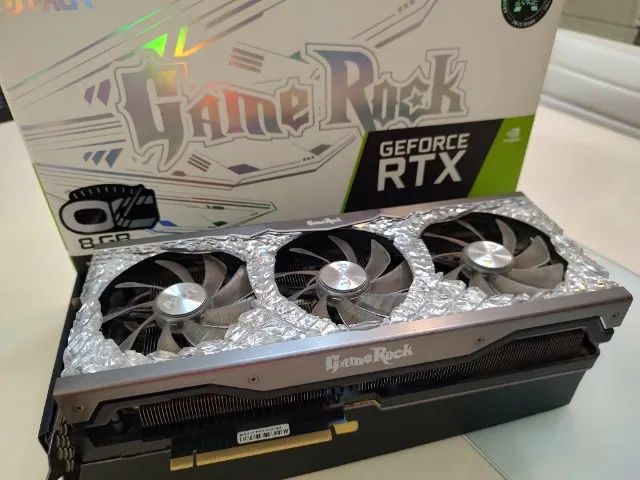 GPU RTX 3070 GAME ROCK PALIT 3 FANS - Placas de Vídeo - Portão ...