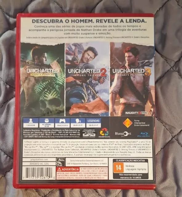 Uncharted The Nathan Drake Collection PS4 (Mídia Física) - Jogos de ...