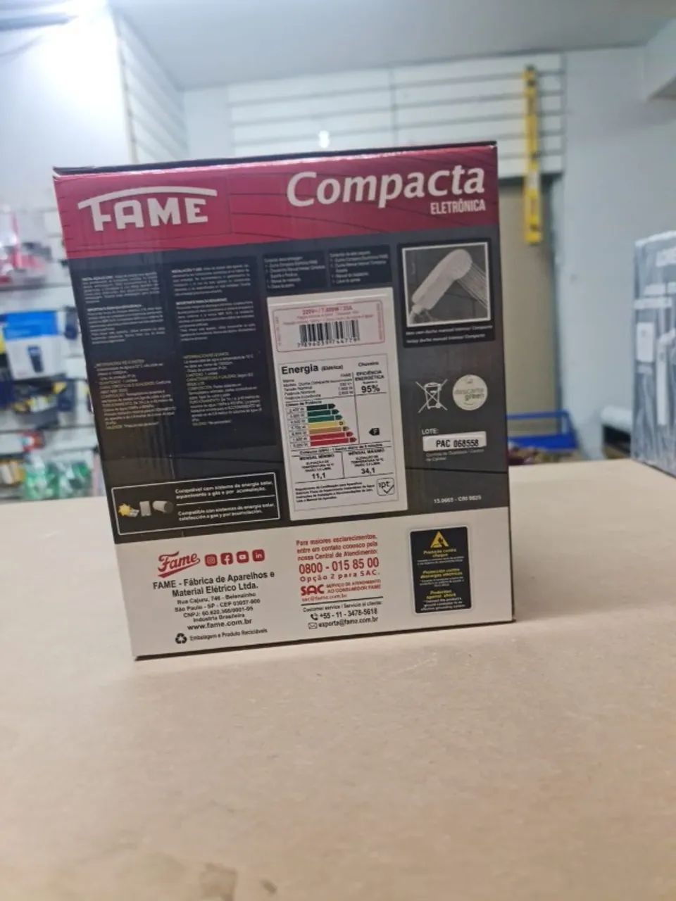 Chuveiro Fame Compacta - Torneiras, Duchas e Vasos - Morada dos ...