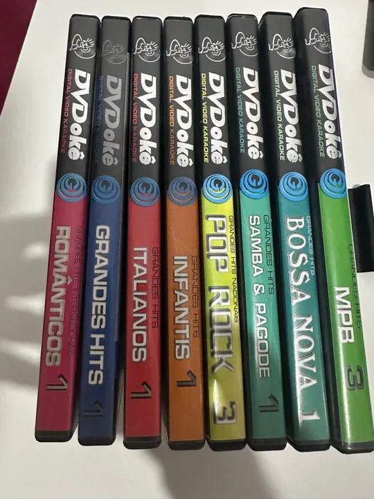9 DVDs Karaoke - DVDoke Originais - DVD, Blu-Ray e Vídeo Cassete - Iperó 1365613868 | OLX