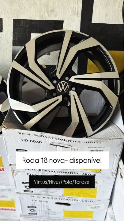 Roda 18 Nova - Virtus, Nivus, Polo, T-Cross. - Carros, vans e utilitários - Mondubim, Fortaleza ...