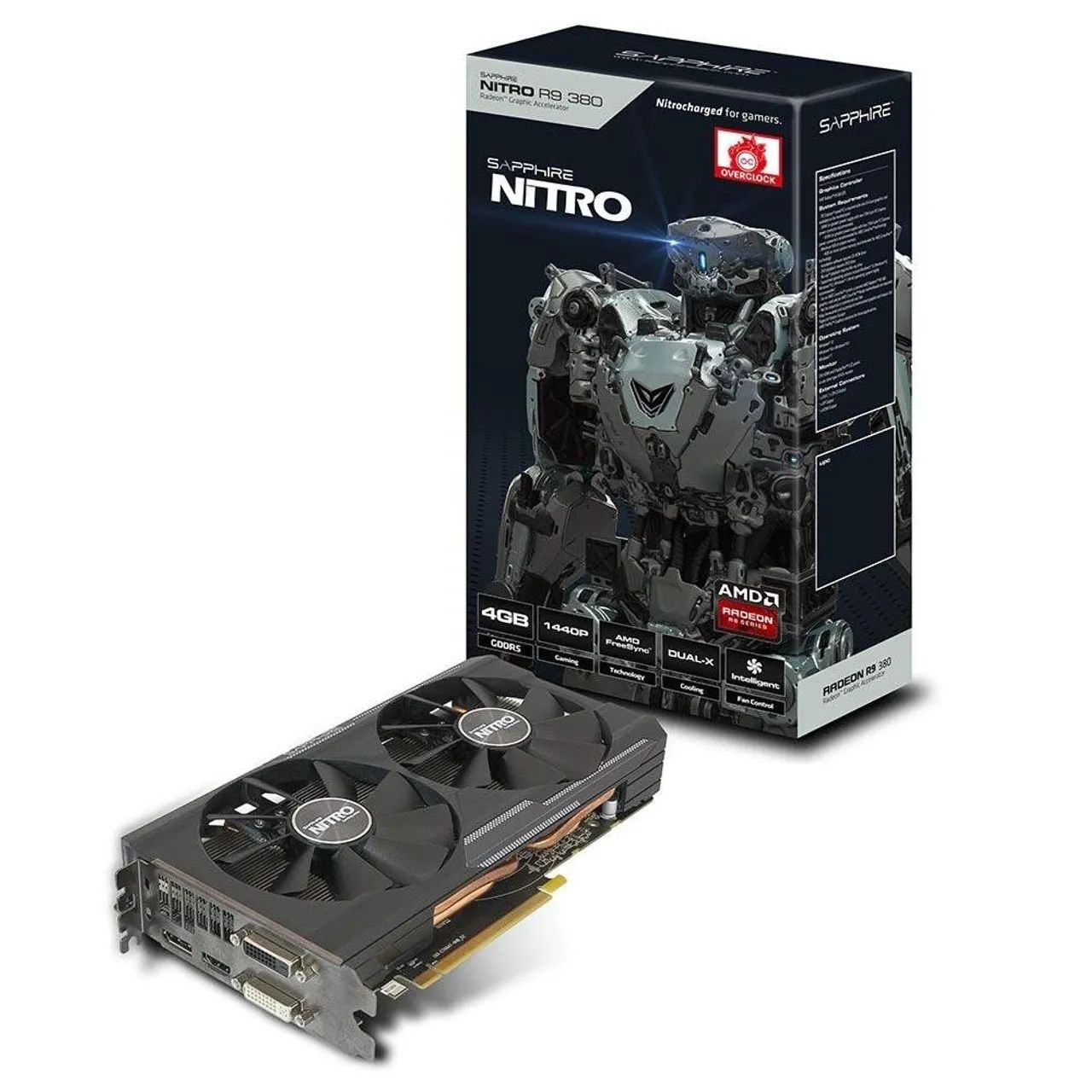 Placa de Vídeo Sapphire Nitro R9 380 4GB GDDR5 - Placas de Vídeo ...
