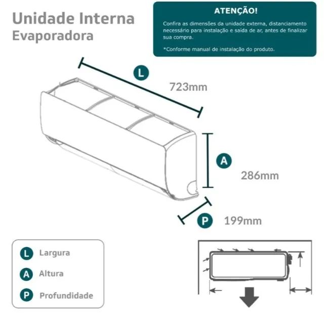 Ar-Condicionado Split Inverter Midea 9.000 BTUs R-32 Só Frio 220V - Ar ...