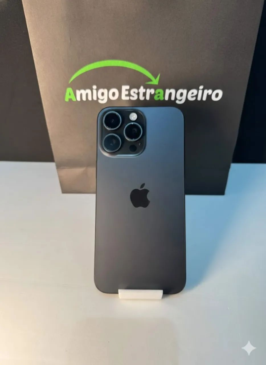 ? iPhone 15 Pro Max 256GB - Titânio Preto | Revisado e com Garantia ...
