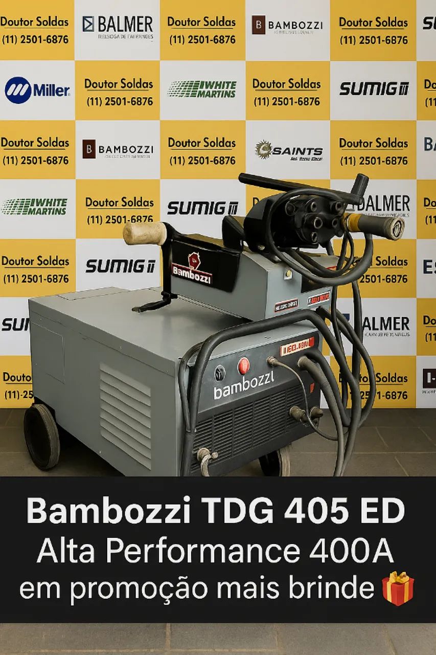 Máquina de solda Bambozzi TDG 405 ED - Alta Performance 400A - Máquinas ...