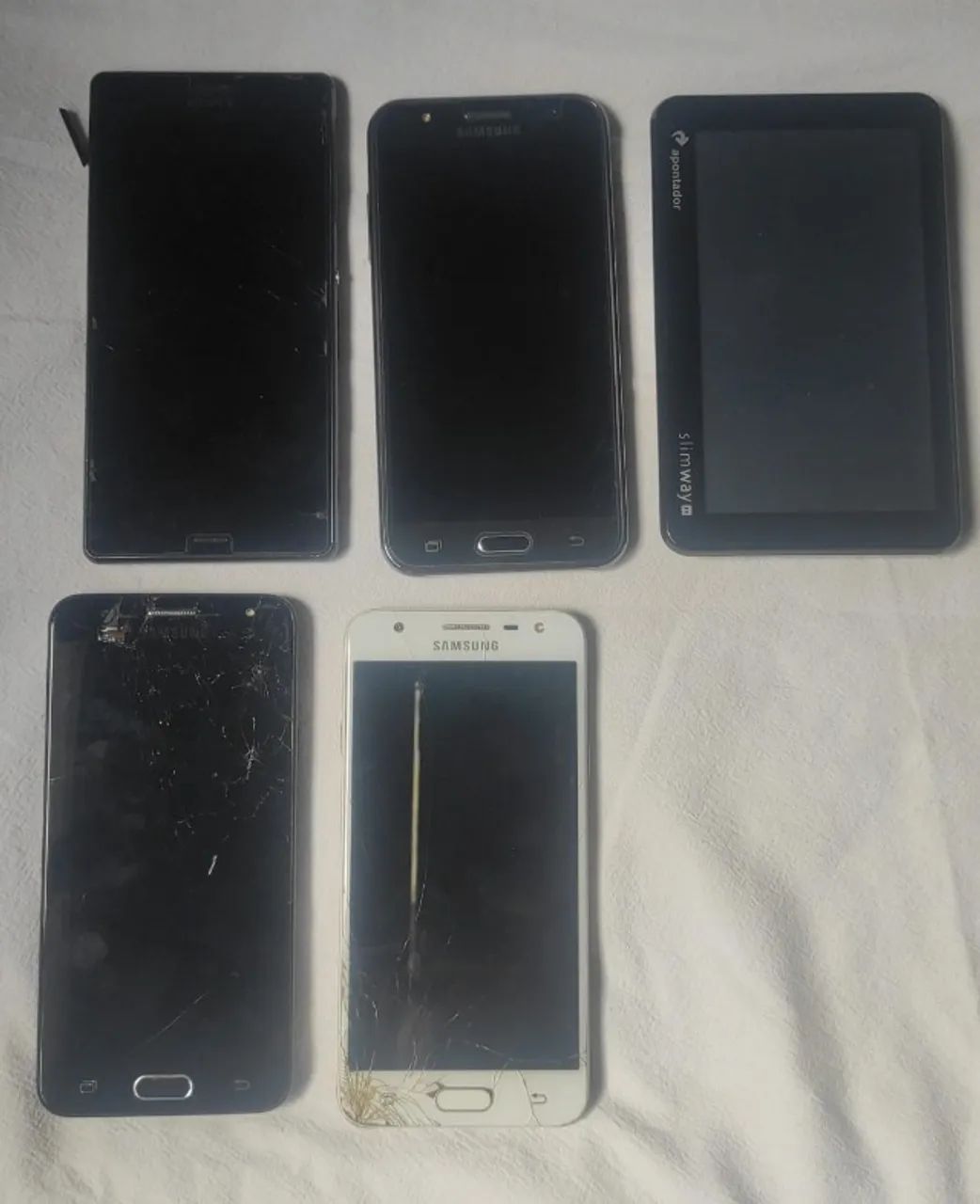 Lote 8 Aparelhos (iPhone 4S, BlackBerry, Nokia E63, Samsung e GPS ...