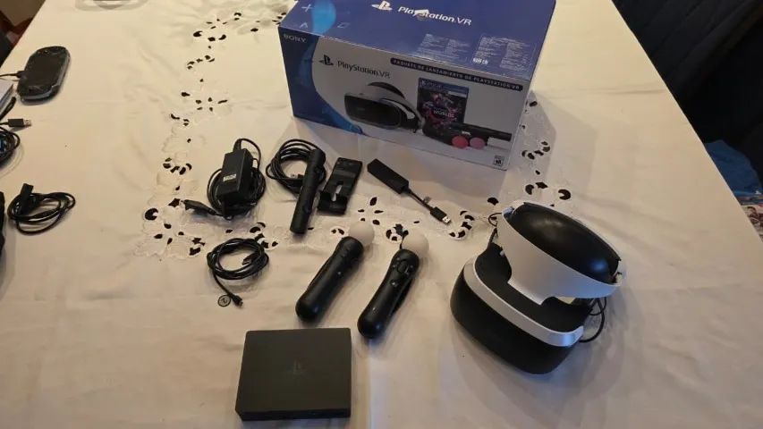 PlayStation VR (PSVR 1) - Completo (2 Motion + Câmera + Adaptador para ...