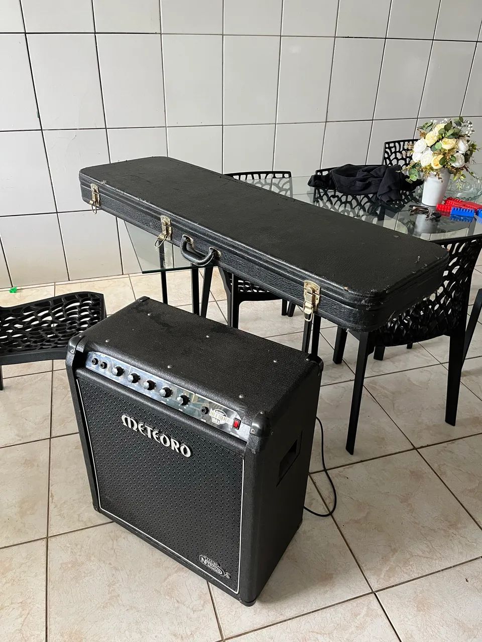 Baixo+Amplificador Meteoro - Instrumentos musicais - Jardim Ipanema ...