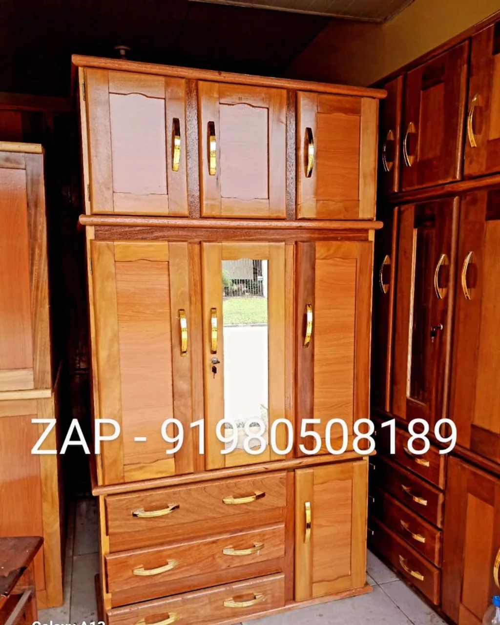 Guarda - roupa solteiro com maleiro - novo - Armários e Guarda-Roupas ...