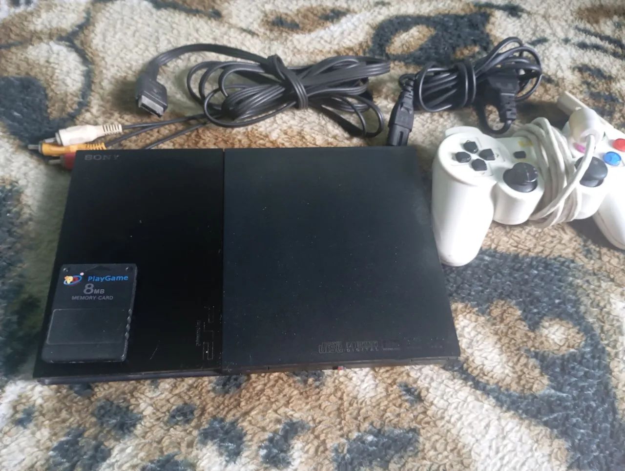 PS2 matrix com controle e todos os cabos - Consoles de Vídeo Game ...