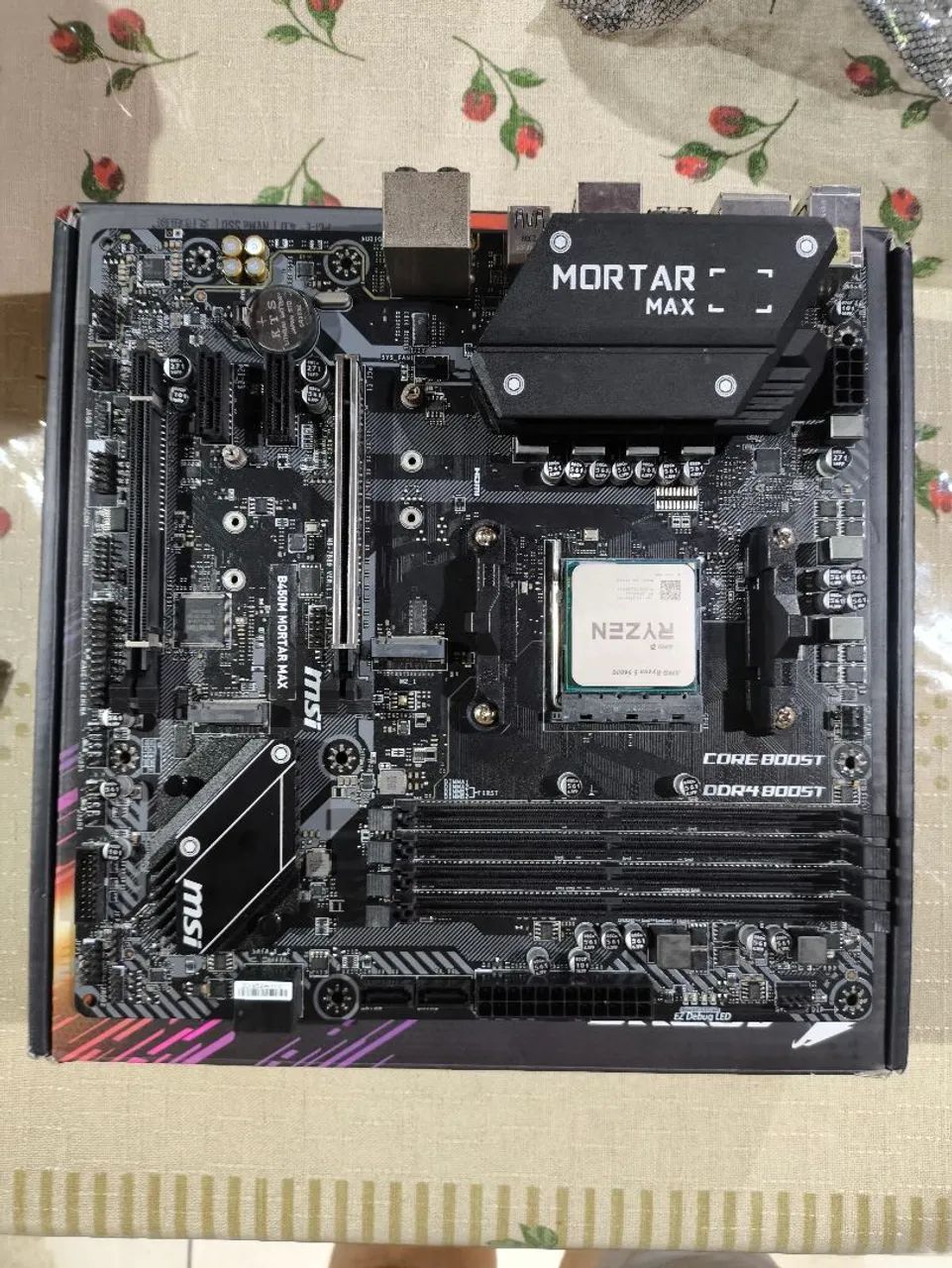 Placa mãe B450m Msi Mortar. Aceito Cartão - Peças de Hardware ...