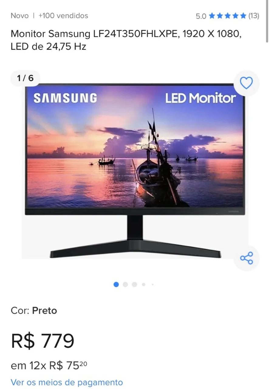 "monitor 1920x1080" - Monitores no Brasil