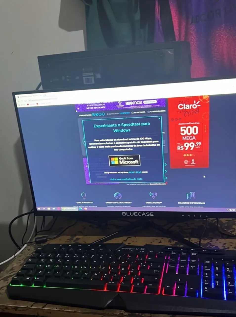 "teste de internet" no Brasil