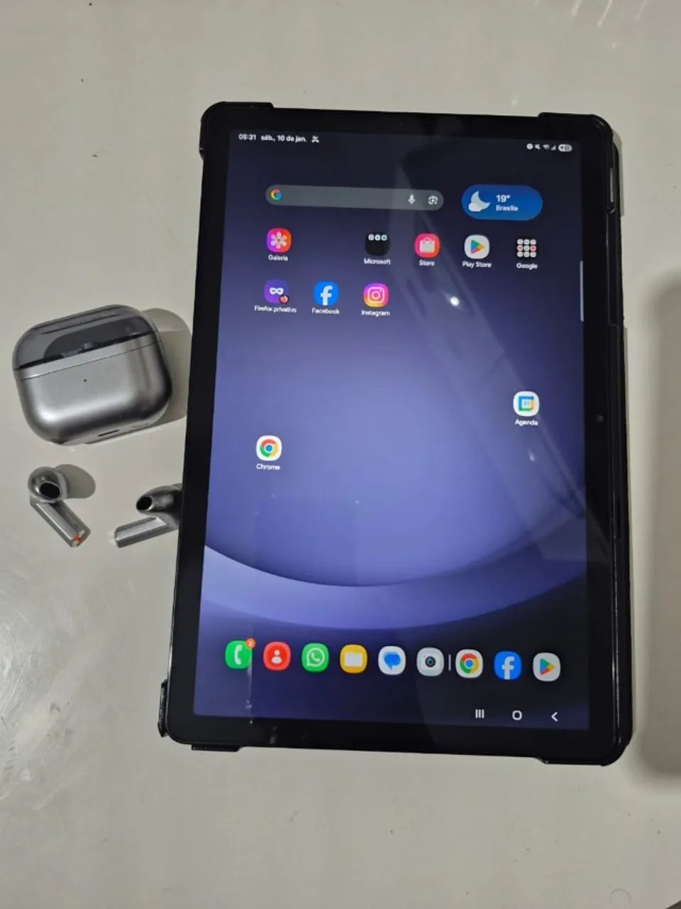 Tablet Samsung A9+ 5G + fones Galaxy Buds 3 - Tablets e E-Readers ...
