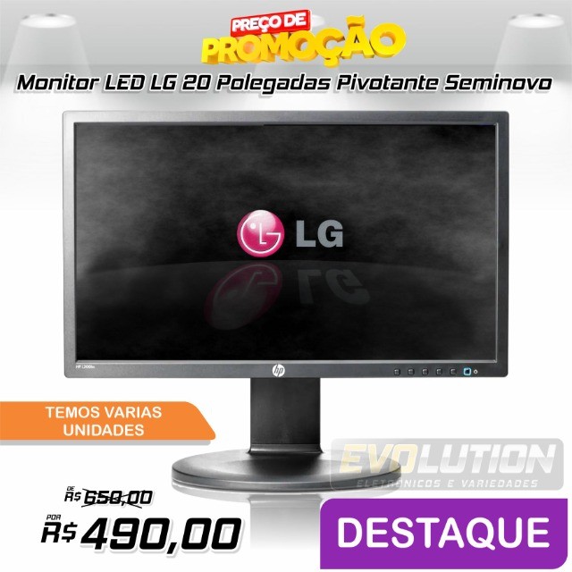 Tela monitor lg 22 polegadas | +7 anúncios na OLX Brasil