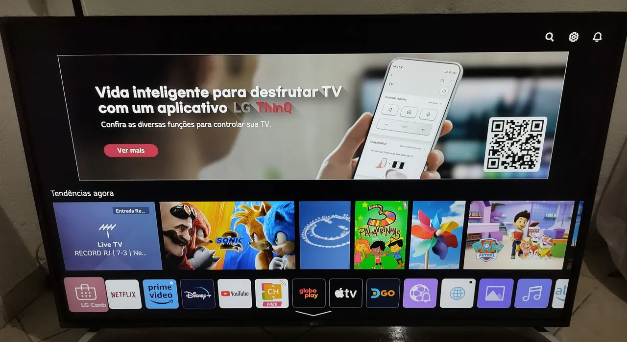 "tv smart 43 polegadas lg" - TVs no Brasil