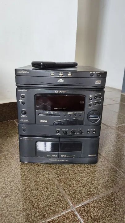 Som Sharp - Micro System com CD Player eTape Deck - Aparelhos de Som ...