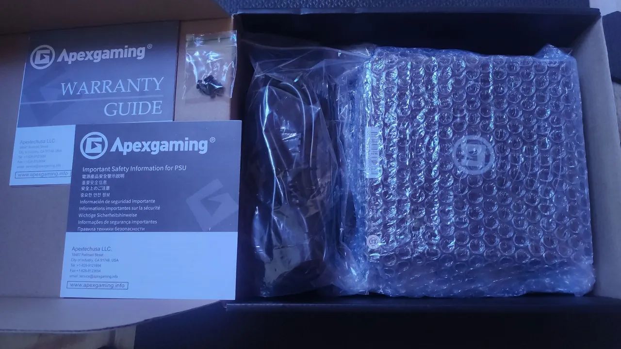 Fonte Apexgaming Power Supply, 650W, 80 Plus Gold, PFC Ativo, Preto ...