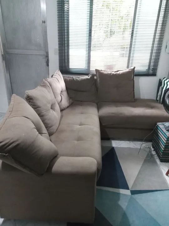 Sofá de Canto em L - 5 Lugares - Usado - Sofás e Poltronas - Cachambi, Rio de Janeiro 1366181055 ...