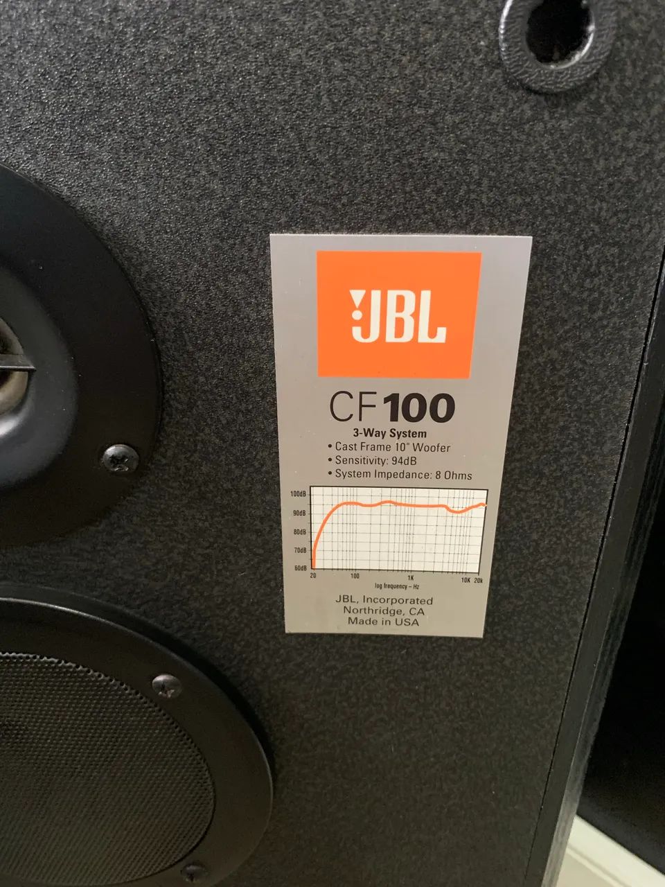 Par de Caixas de Som JBL CF-100 - Originais 3 vias - Conservadíssimas - Aparelhos de Som ...