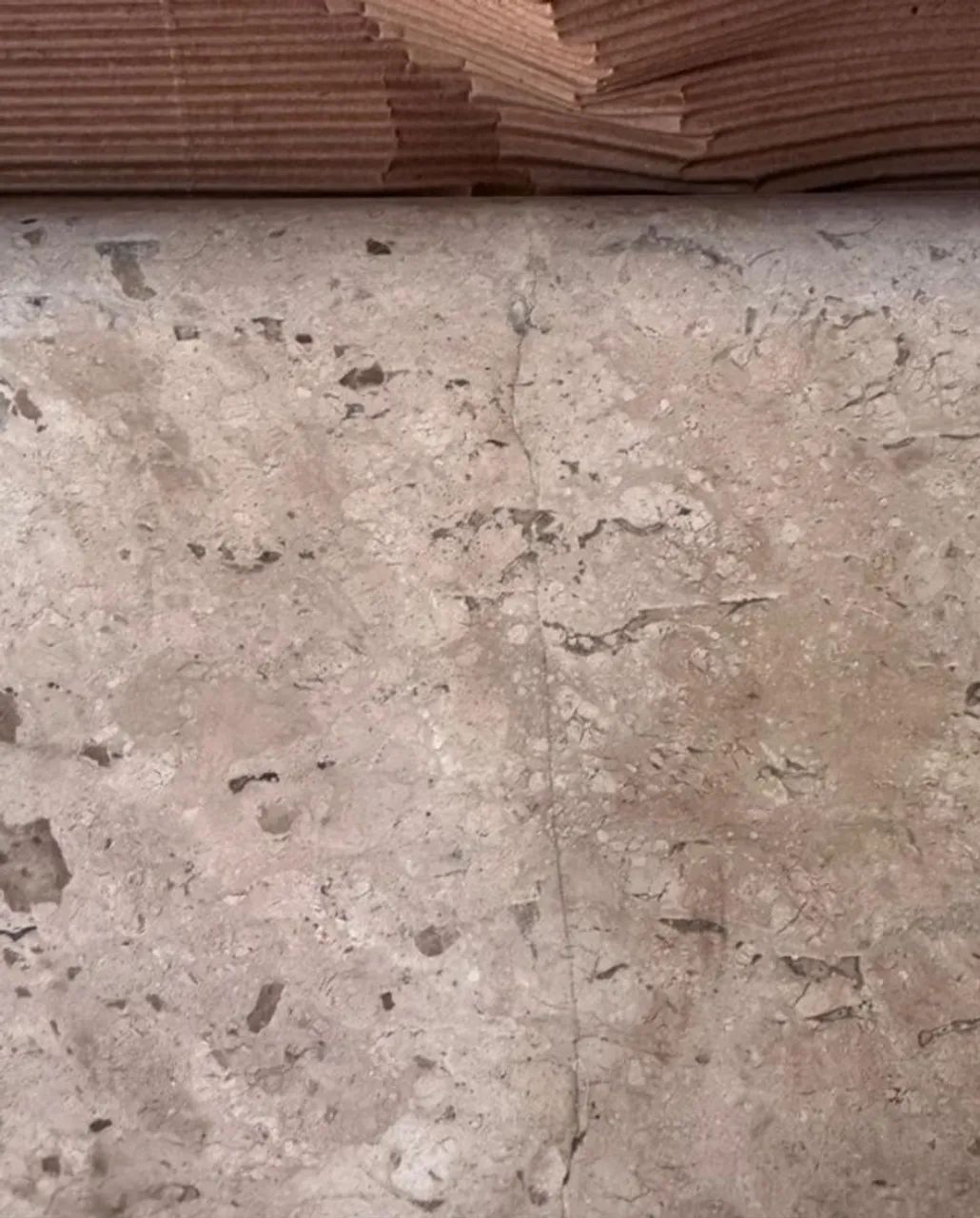 Tampo de mármore Travertino - Pisos e Revestimentos - Batista Campos ...