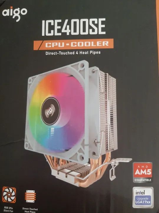 Air cooler ICE400SE Segura até ryzen 7 5700x e I5 12400f - Peças de ...