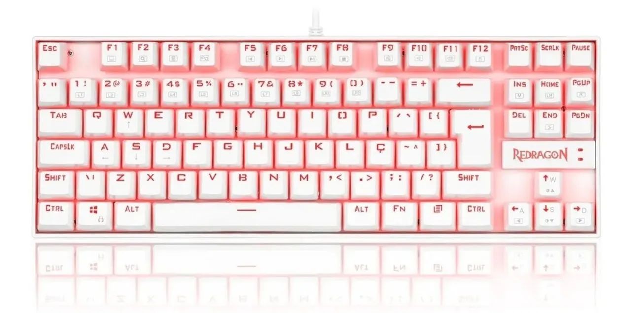 Teclado MAGNETICO Switch Gamer Redragon com Iluminação Led Red ...