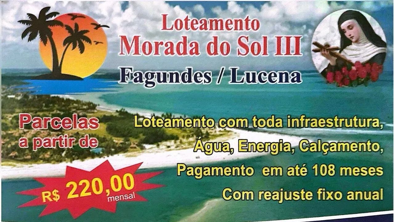 Loteamento Morada do Sol III - Lucena - Terrenos, sítios e fazendas ...