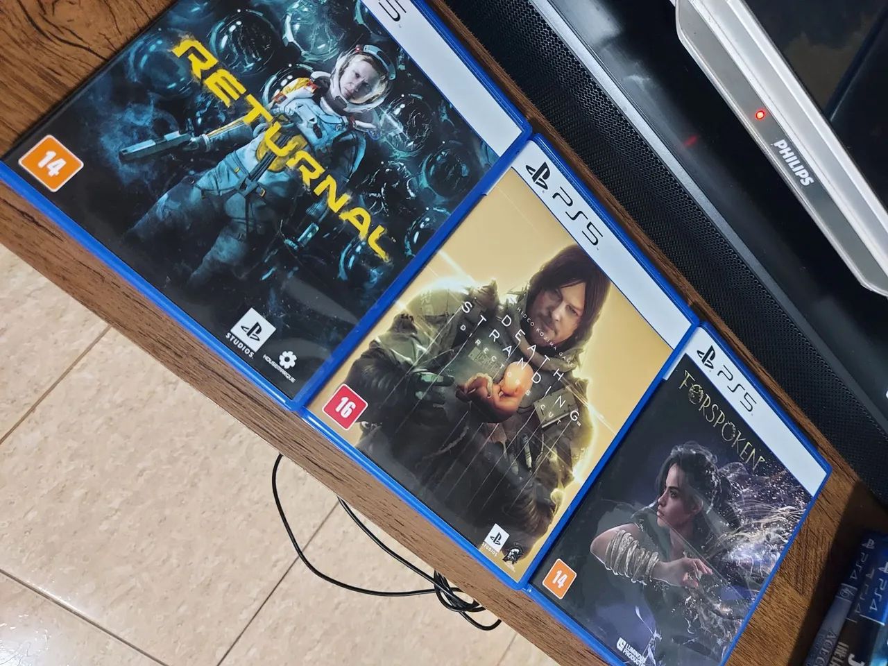 Jogos PS5 - Forspoken, Returnal e Death Strending (versão do diretor ...