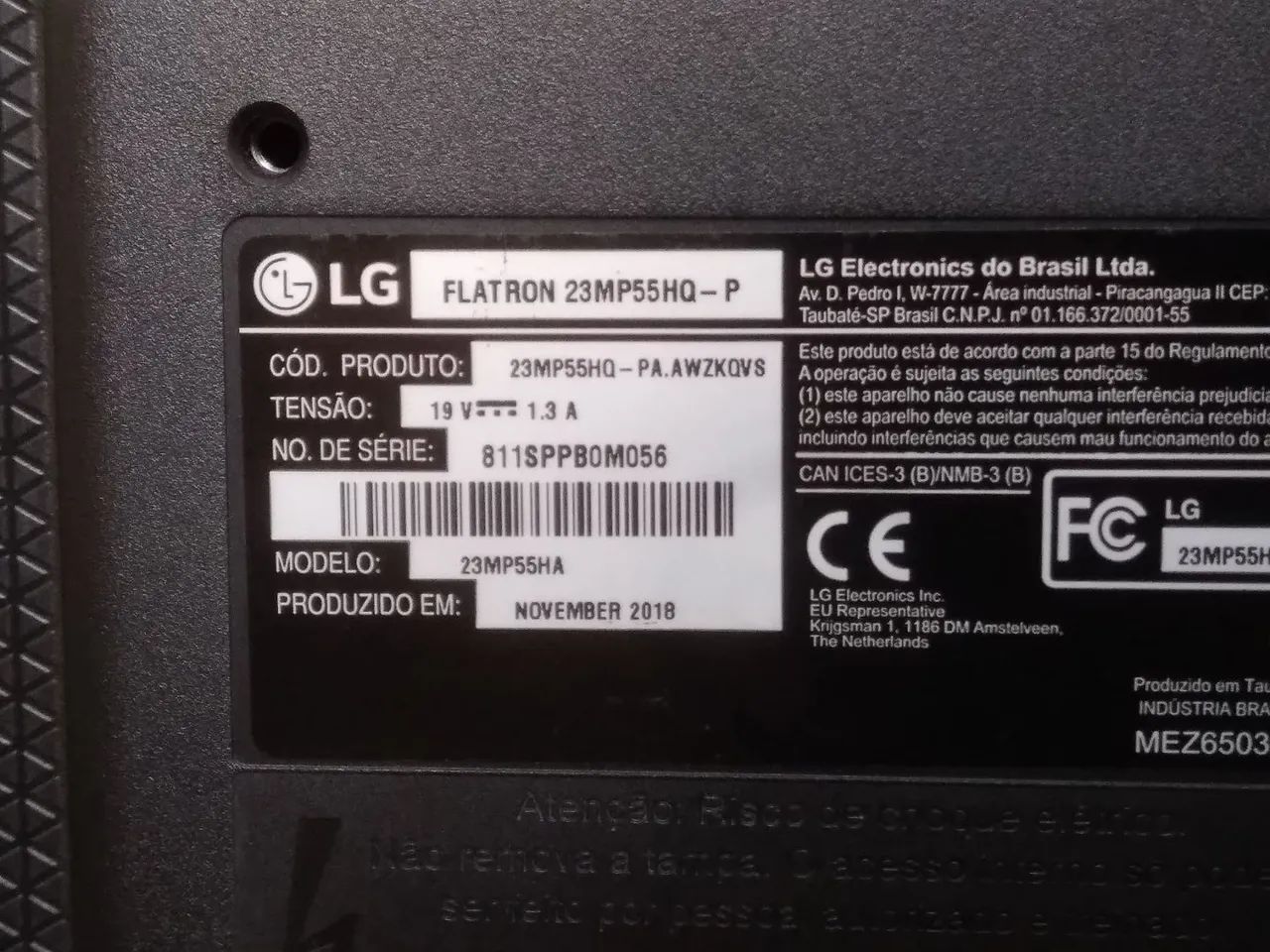 "monitor lg 23mp55hq" no Brasil