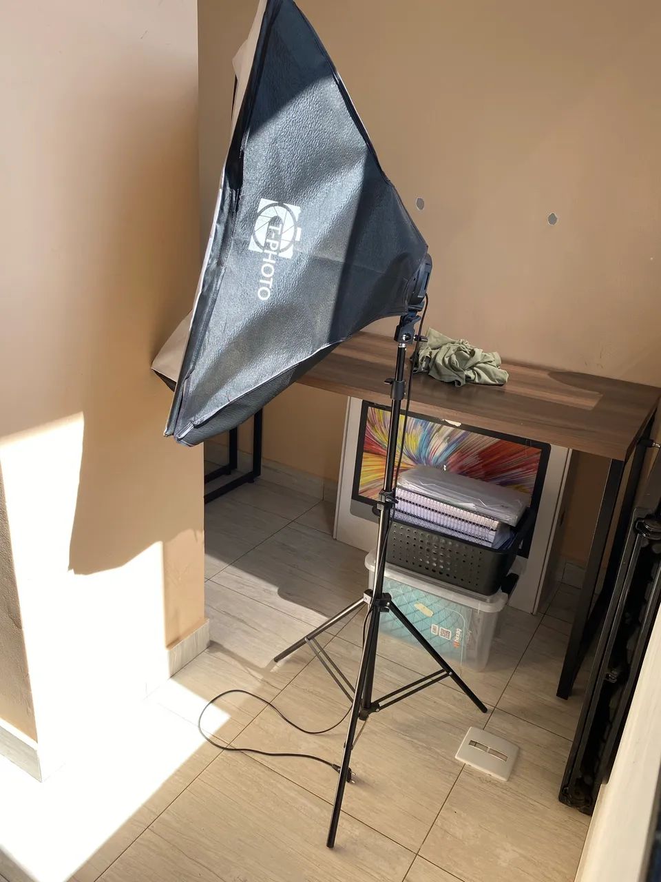 SoftBox Quatro lâmpadas tripé 2 metros - Iluminação - Região dos Lagos ...