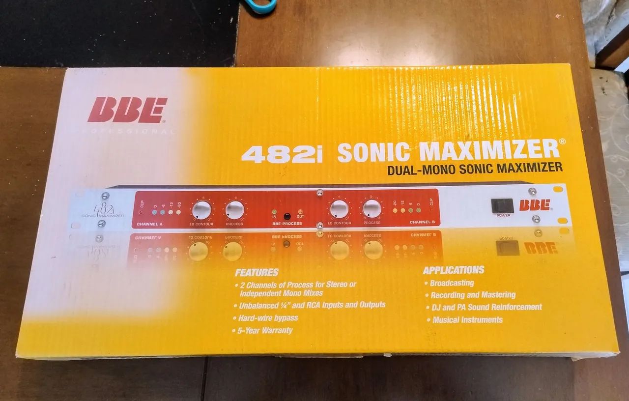 BBE Maximizador sônico 482i Vermelho - Equipamentos e Acessórios de Som ...