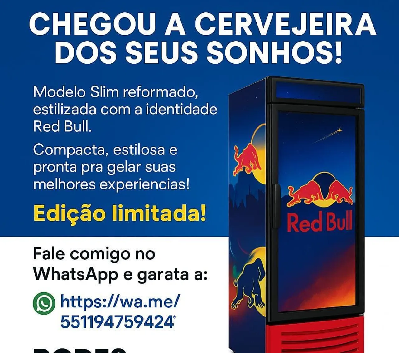 "frigobar red bull" - Geladeiras e Freezers no Brasil