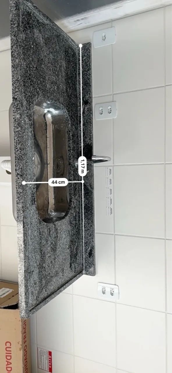 Pia de cozinha Granito + bojo inox - Cubas e Pias - Parque Riacho das ...