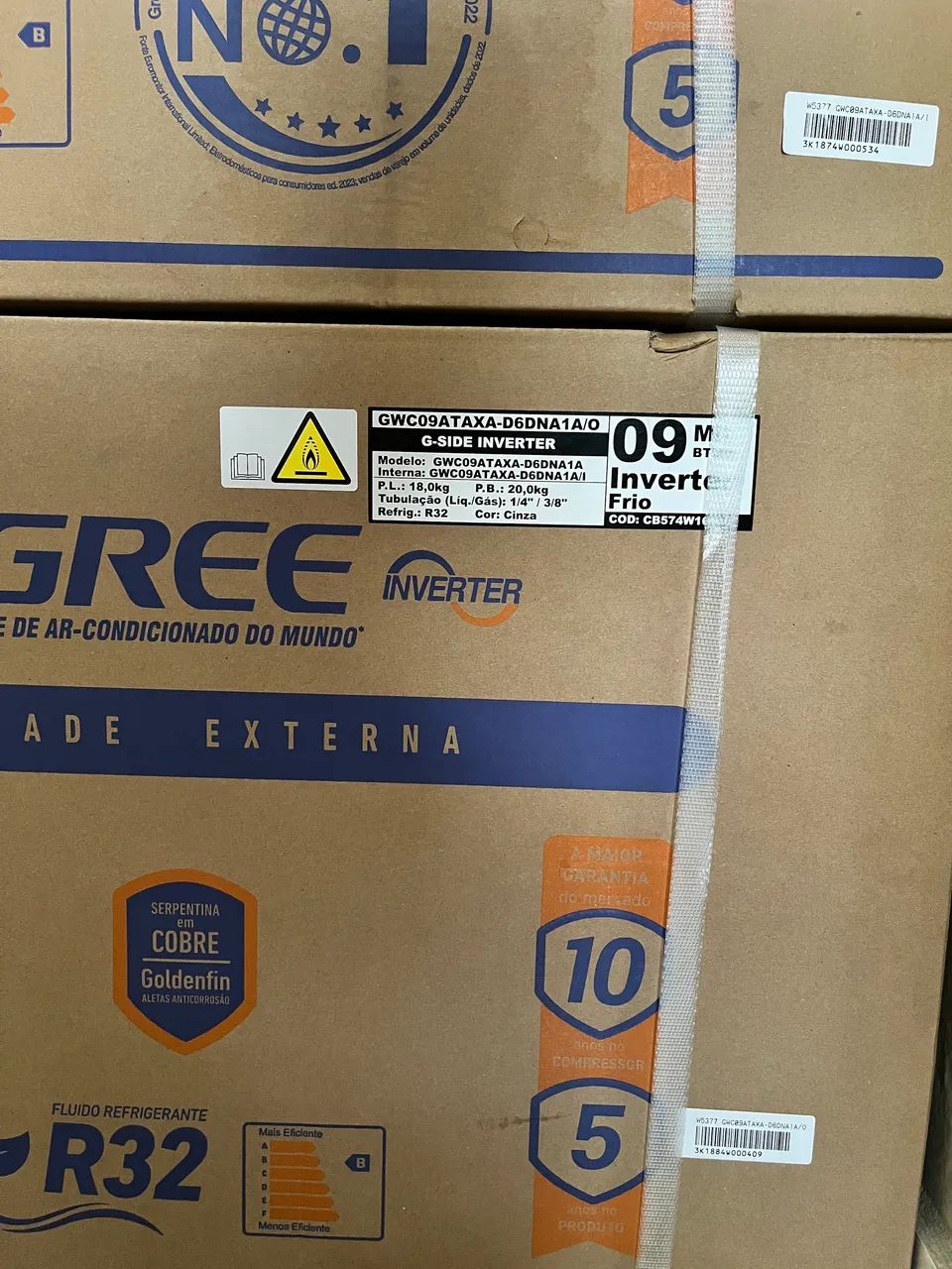 -CONDICIONADO GREE INVERTER 9.000 BTUs - NA CAIXA - Ar-condicionados ...