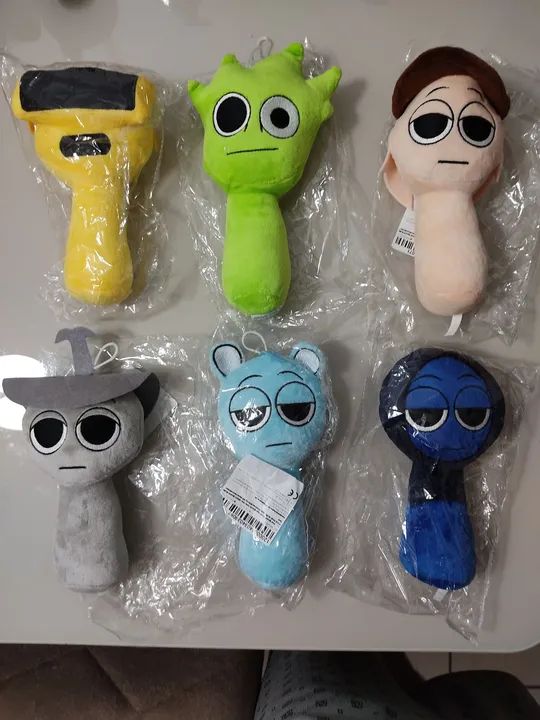 Pelúcias Sprunki Incredibox preço por unidade - Hobbies e coleções ...
