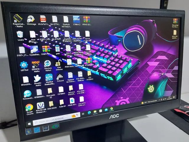 "monitor aoc led 19" no Brasil