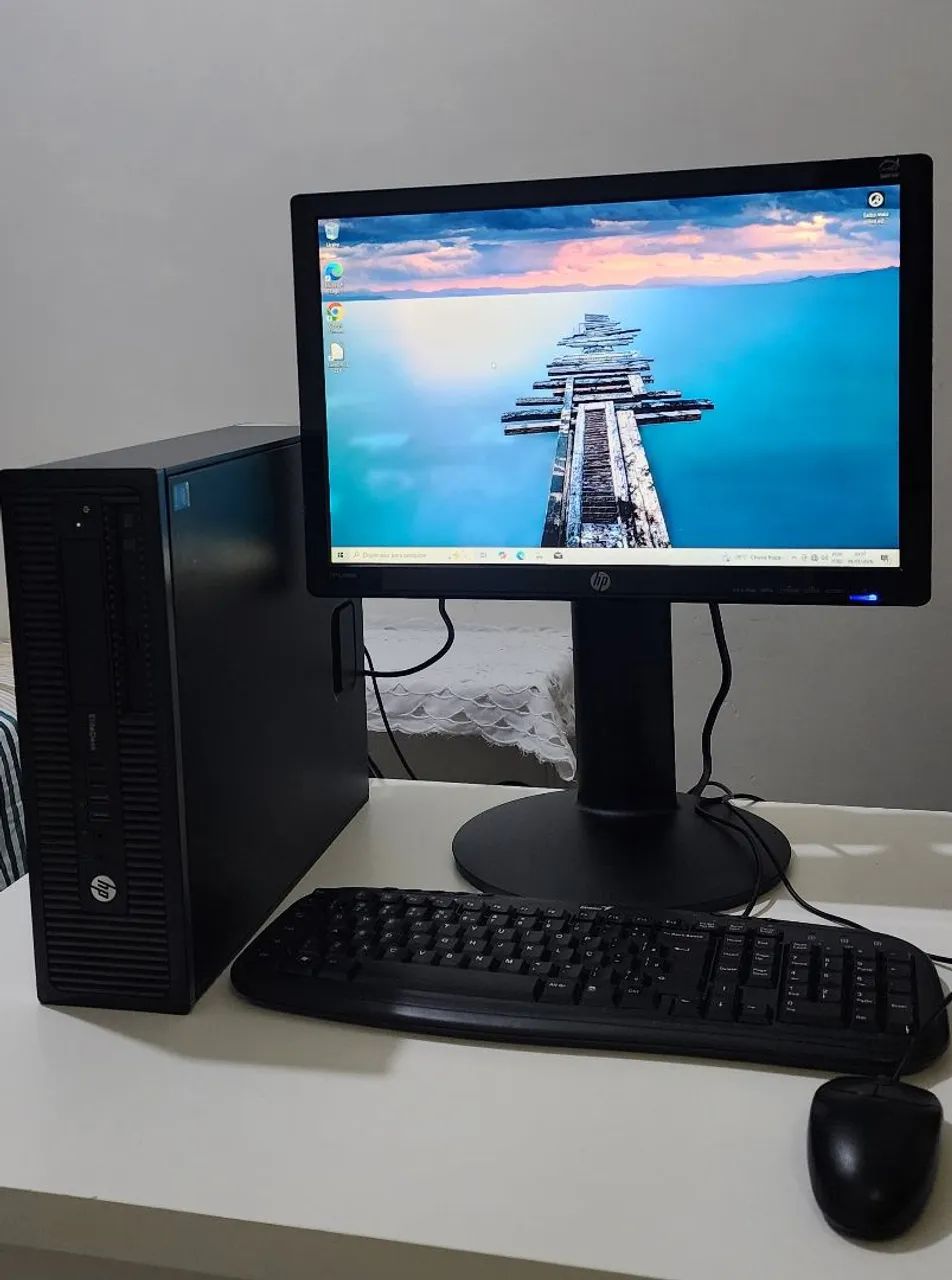 Computador HP Completo SSD 480GB - 8GB RAM Monitor Articulado, Pronto ...