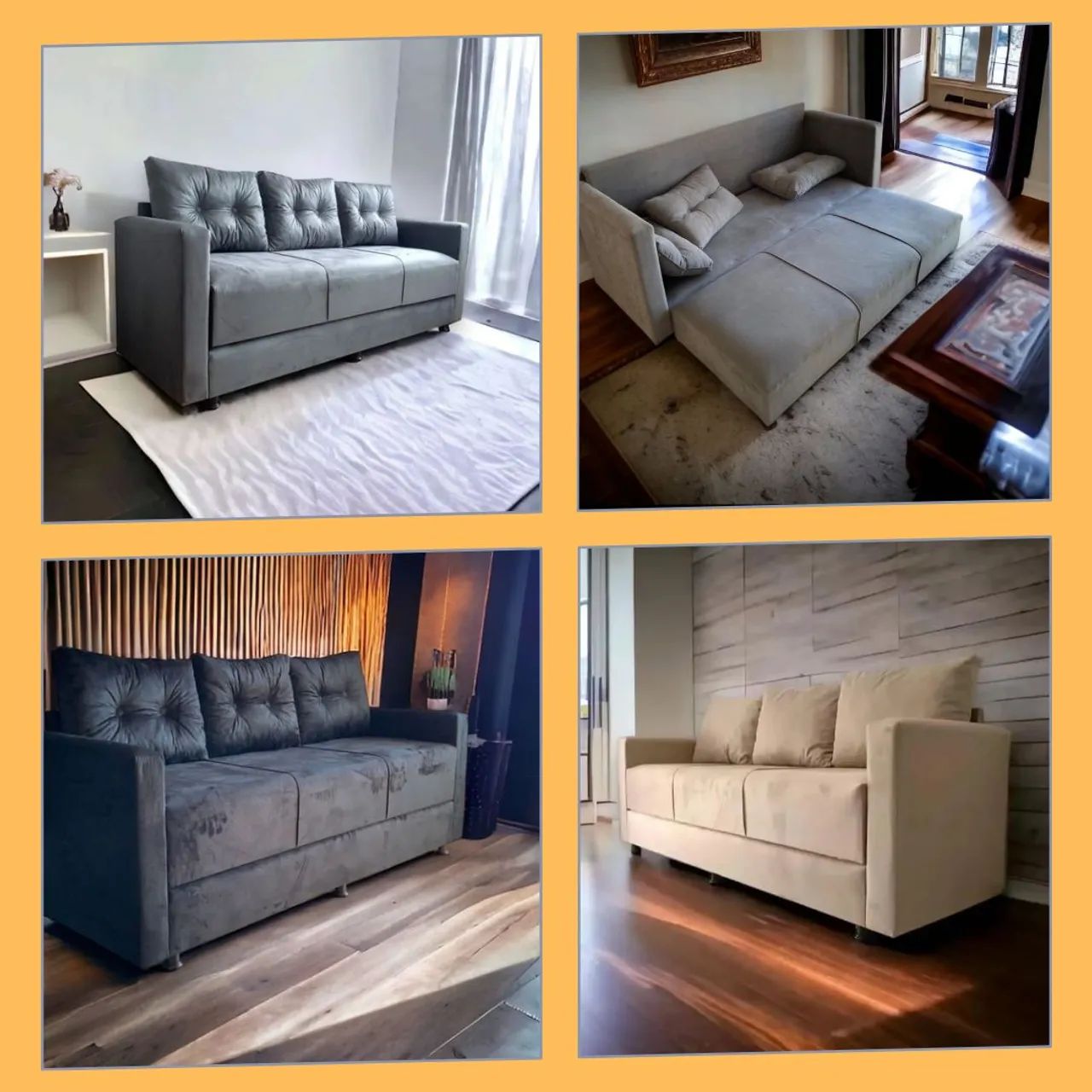 O SOFÁ CAMA RECORD de vendas da fábrica!!! LINDO e MODERNO - Sofás e Poltronas - Santos Dumont ...