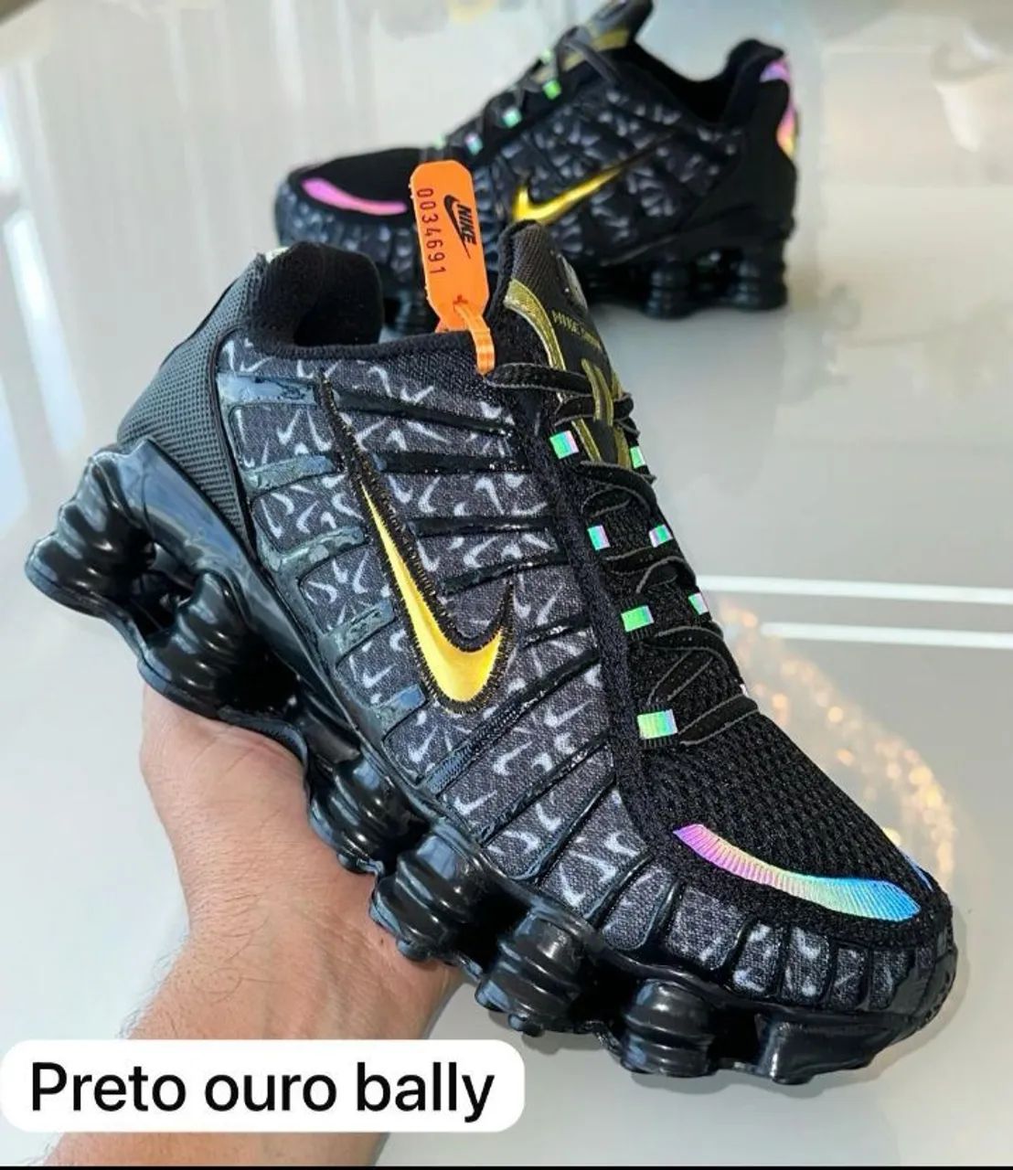 Tênis Nike Shox Preto Ouro Bally - Calçados - Jardim Brasil, Olinda ...