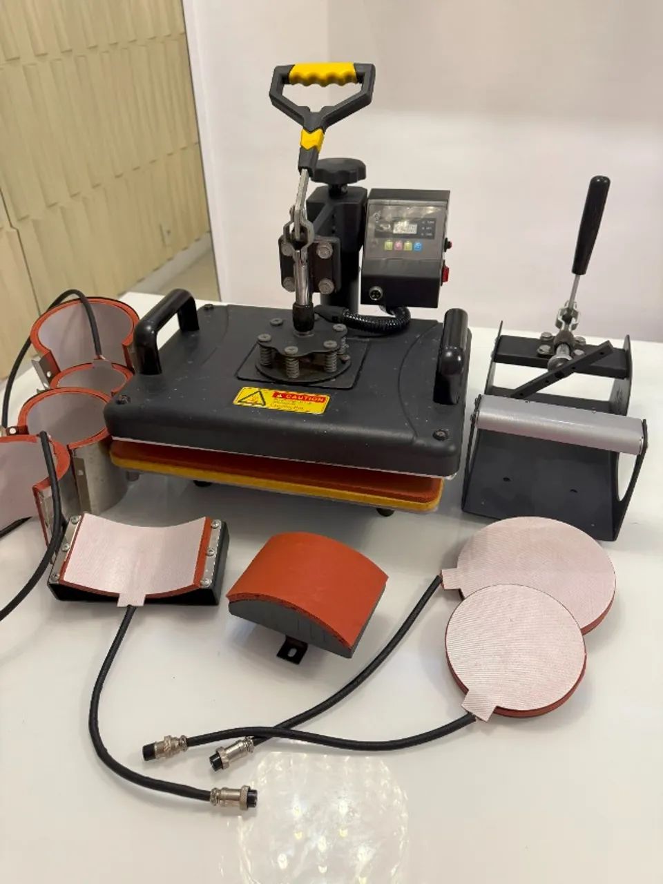 Prensa Térmica Combo 8 em 1 - Completa para Sublimação (Camisetas ...