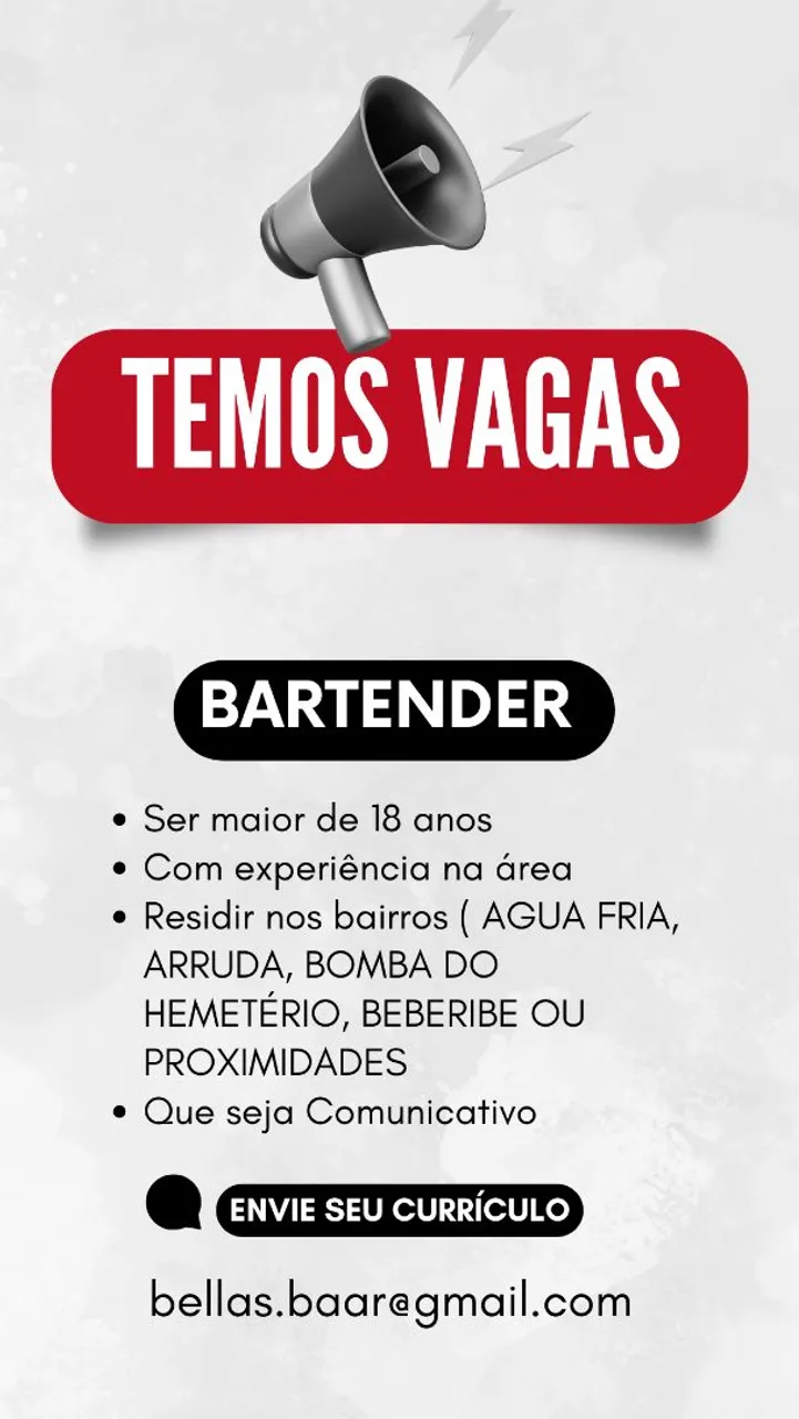 Vagas de emprego - Olinda, Grande Recife - Pernambuco