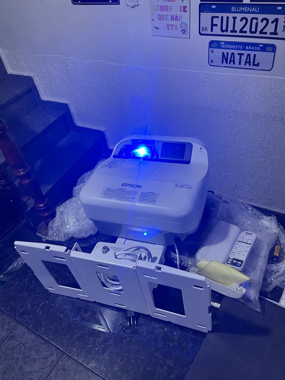 Projetor Epson Brightlink 595wi 3LCD WXGA 1280X800 3300 ANSI Lumens ...