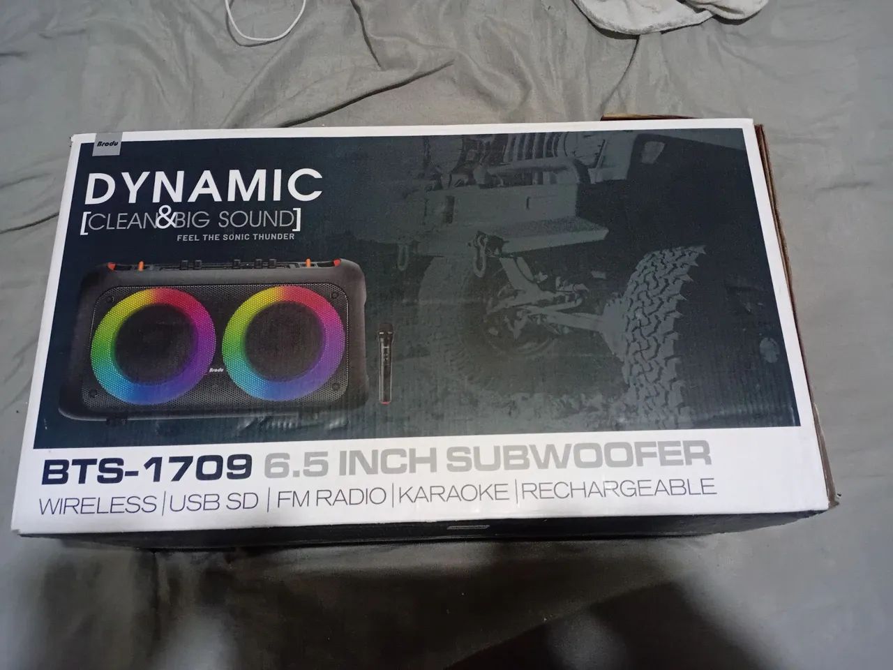 Caixa de Som Bluetooth BTS-1709 6.5 polegadas - Subwoofer potente ...