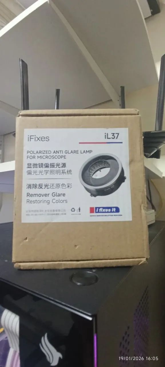 Ring Light polarizado para Lentes ou microscópio - Acessórios para ...