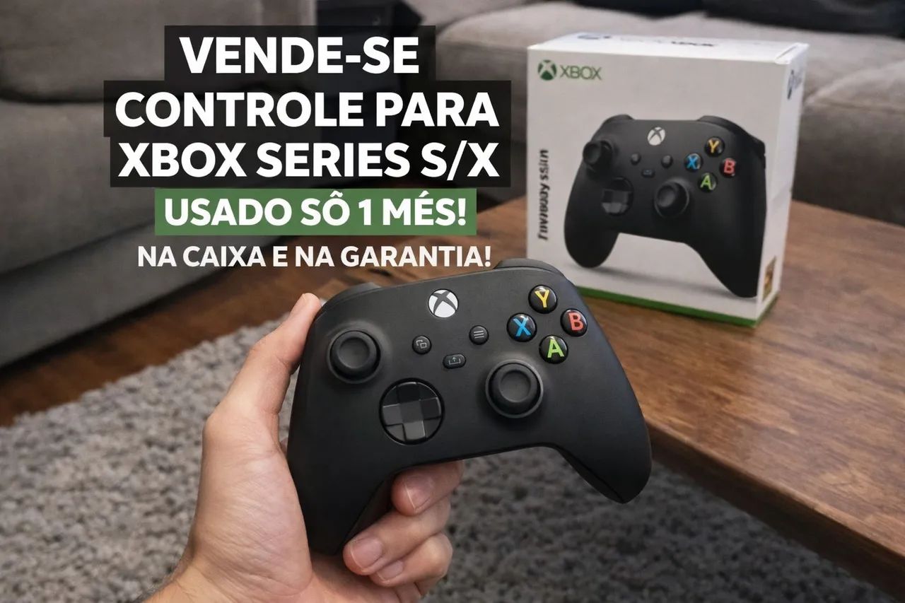 Controle Joystick sem fio Microsoft Xbox Carbon Black preto - Peças e ...